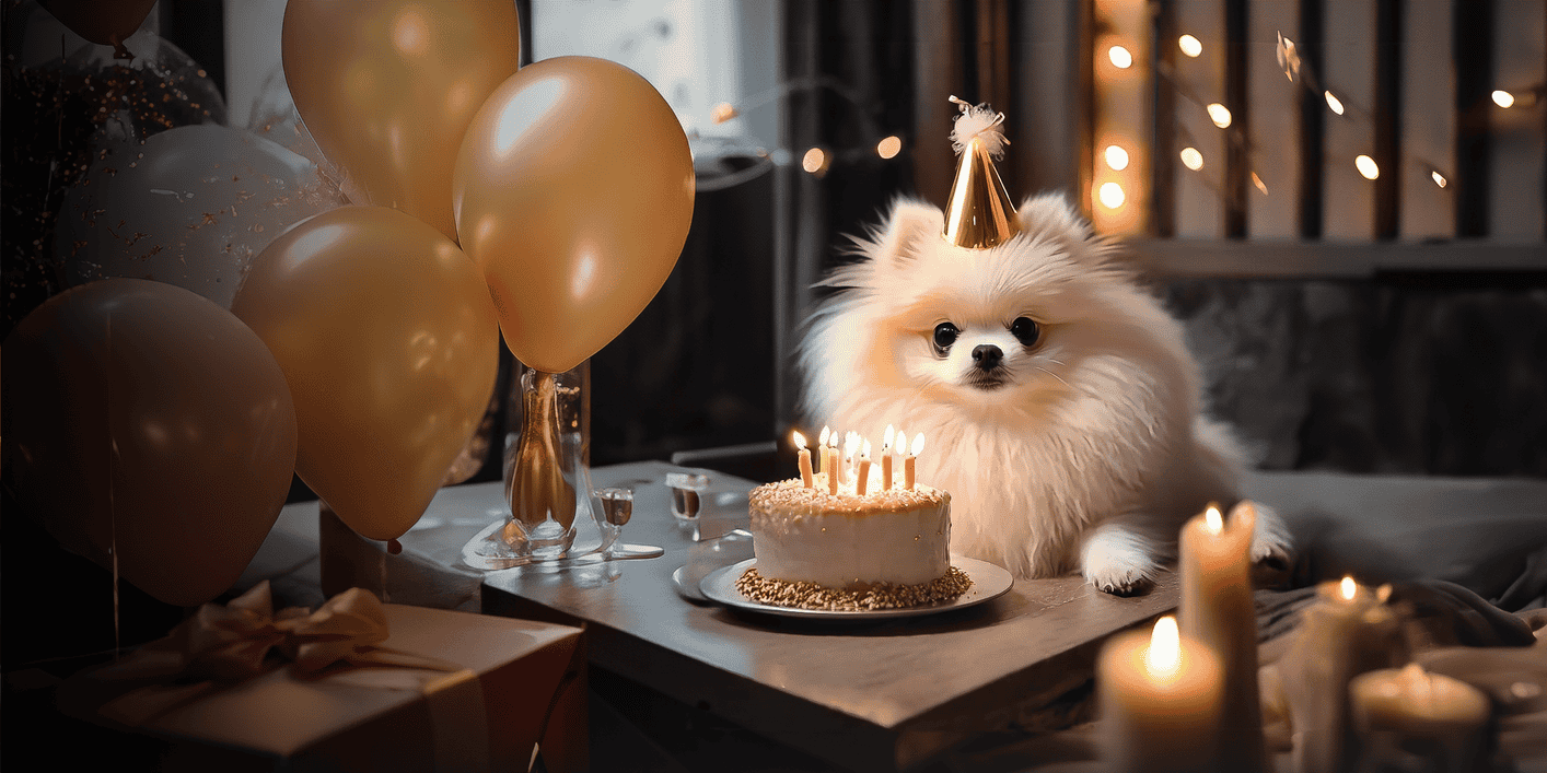 Pet celebration scene
